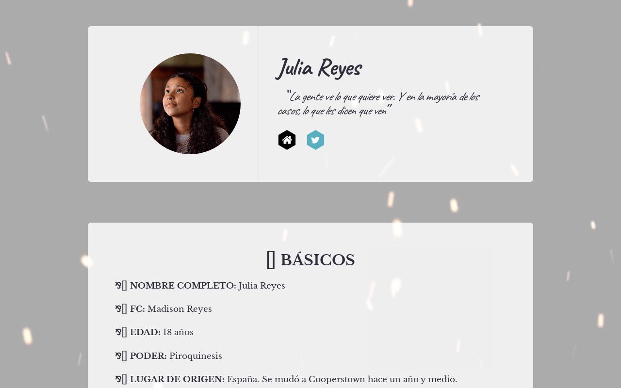 Julia Reyes — BÁSICOS & RELACIONES